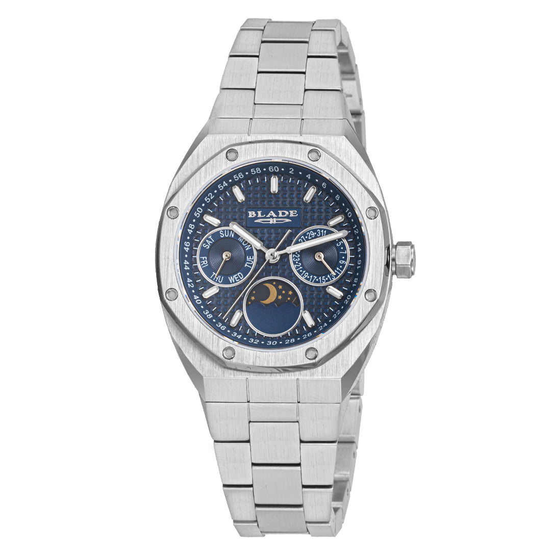 BLADE Octa SS Moon-phase Blue 3626L2SBS Multifunction Women's Watch