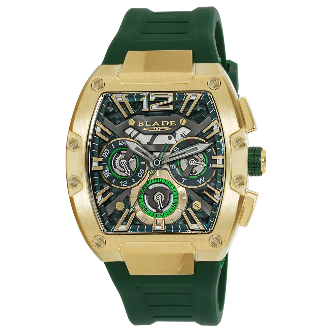 BLADE Magnifique Power 3652G5GEE SS Silicone Multifunction Men's Watch