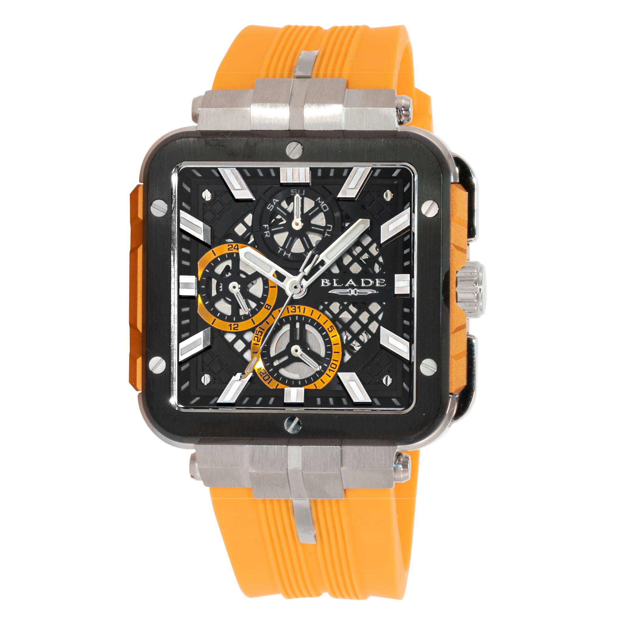 BLADE Fierce Speed 3654G5MNY SS & Silicone Multifunction Men's Watch