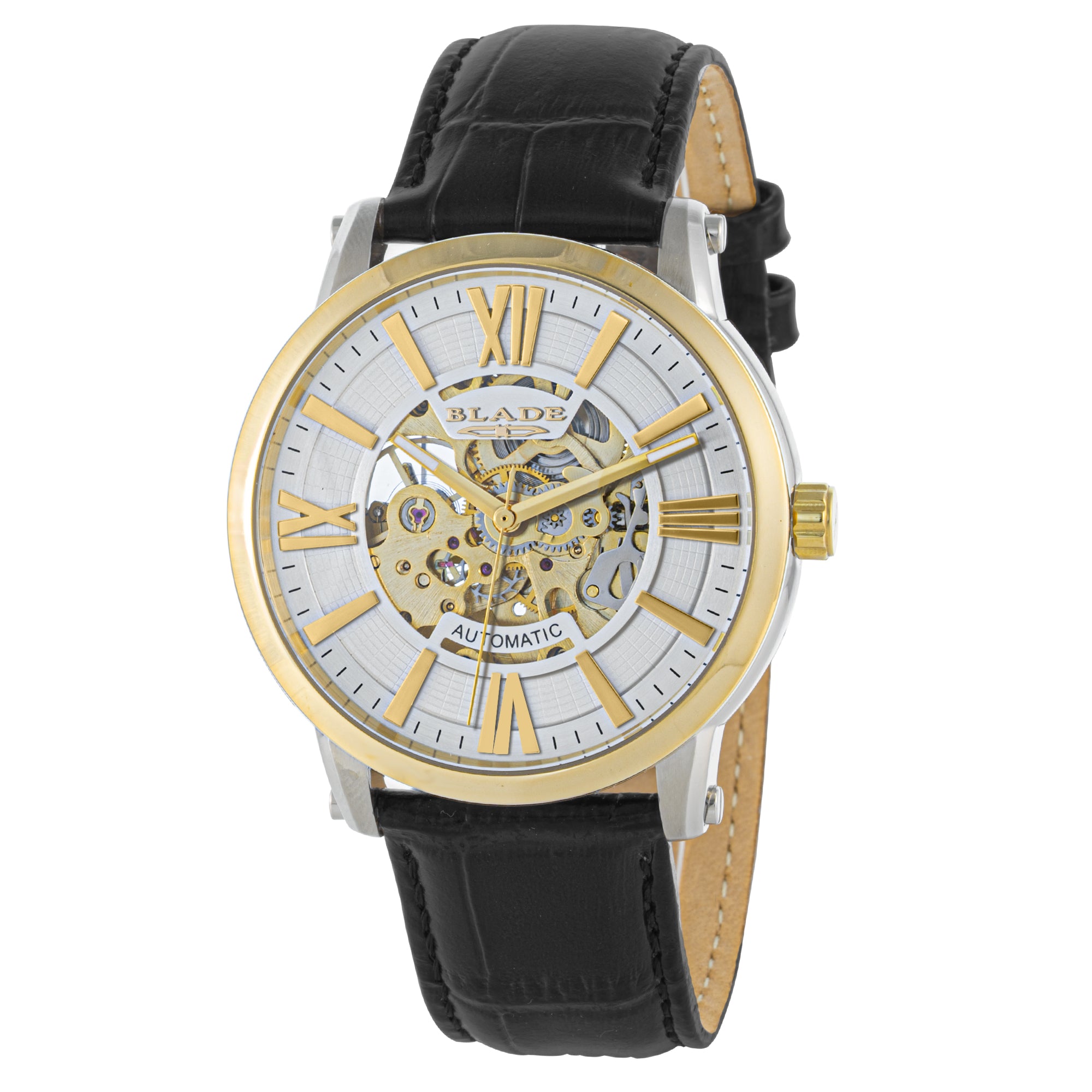 BLADE Volare Ivory/Black3692G1TSN SSCase&Leather Automatic Men's Watch