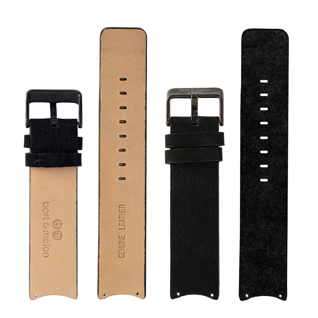 Bart & Melon 15-DG016-2 Watch Black Leather Strap