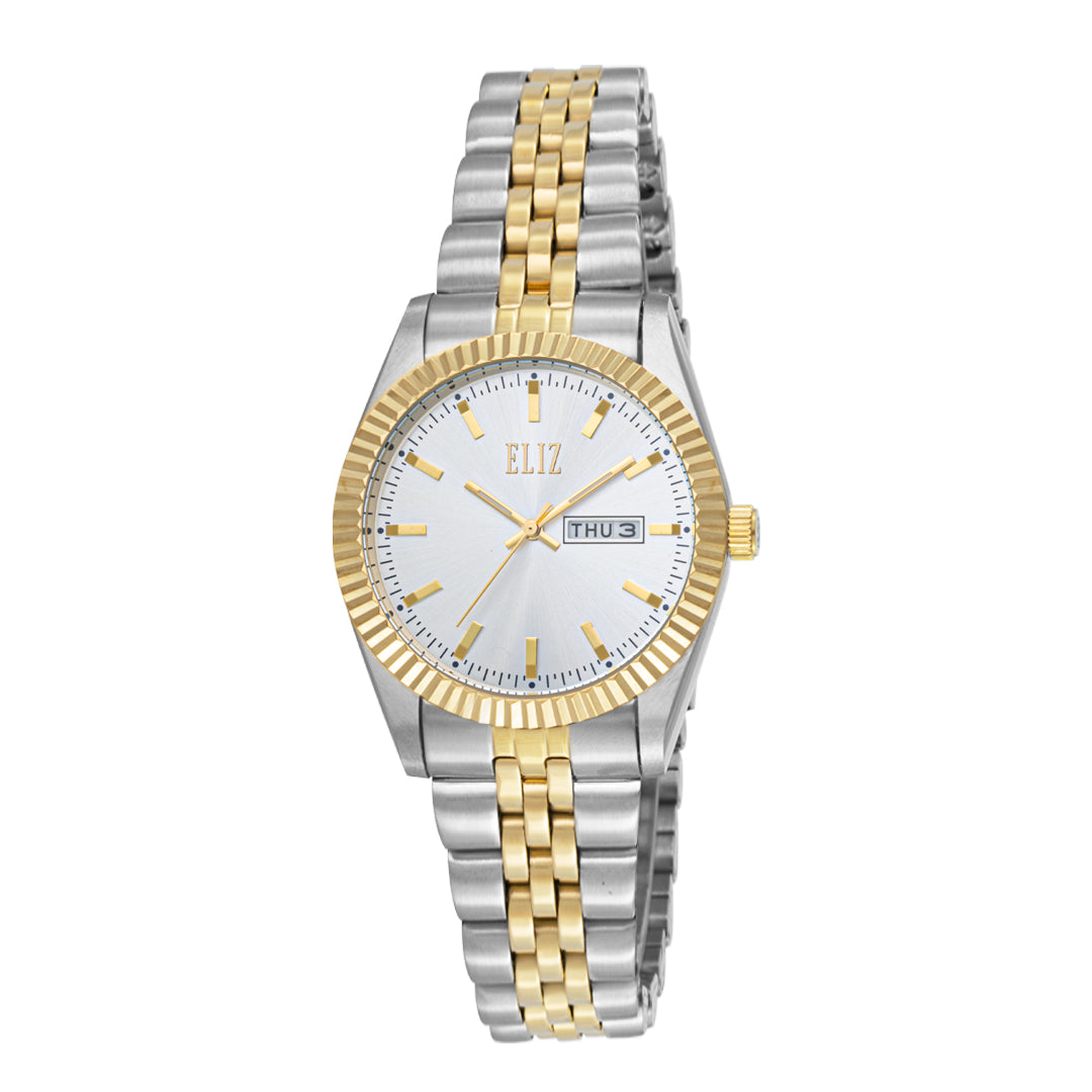 ELIZ ES8733L2TST SS Case & Band Day-Date Women's Watch