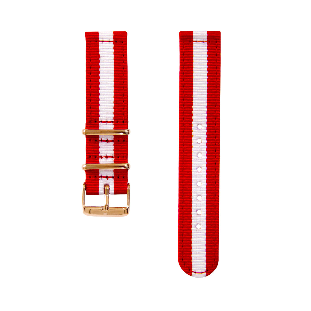 BLADE White-Red NATO Strap